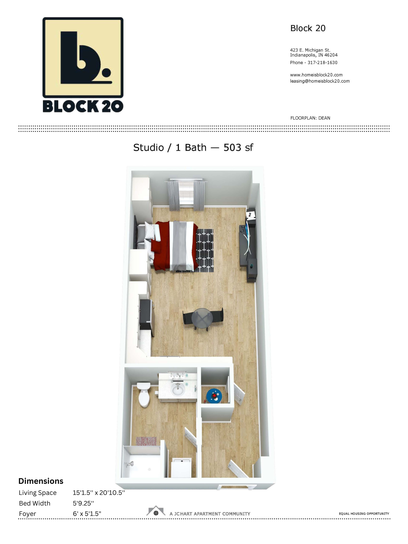 Block 20 | Modern Apartments in Indianapolis